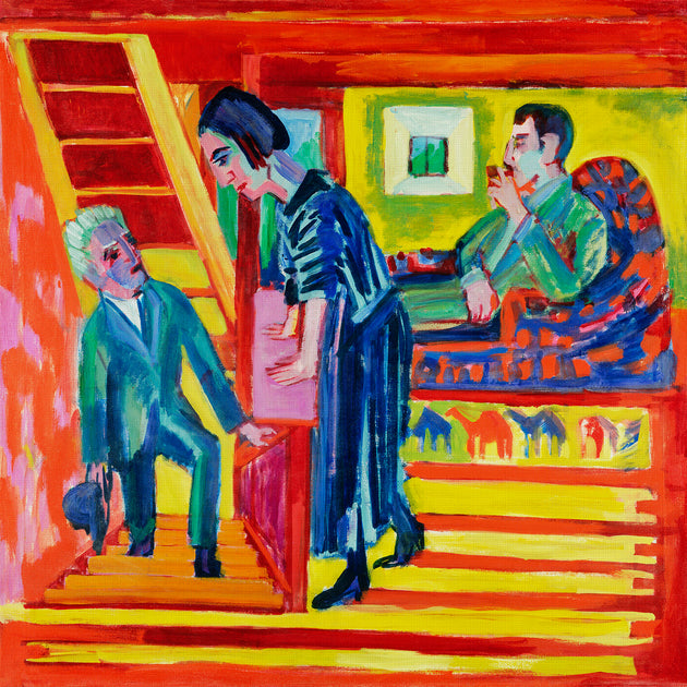 The Visit by Ernst Ludwig Kirchner Counted Cross Stitch Pattern ...