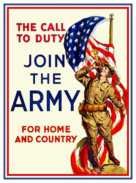 US Army Recruiting Poster Join The Army! Counted Cross Stitch Chart Pa ...