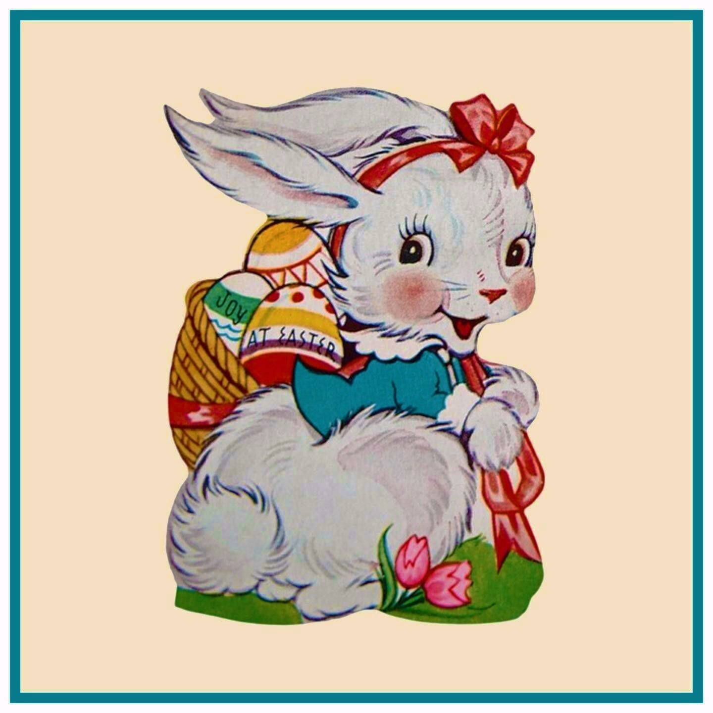 Vintage Easter Fabric